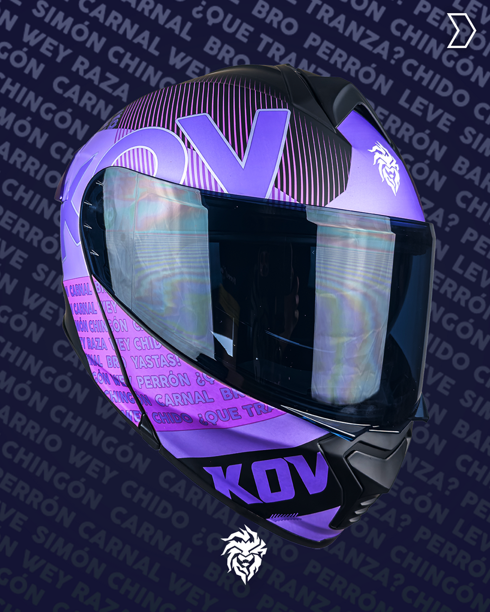 CASCO THUNDER FLOW MORADO