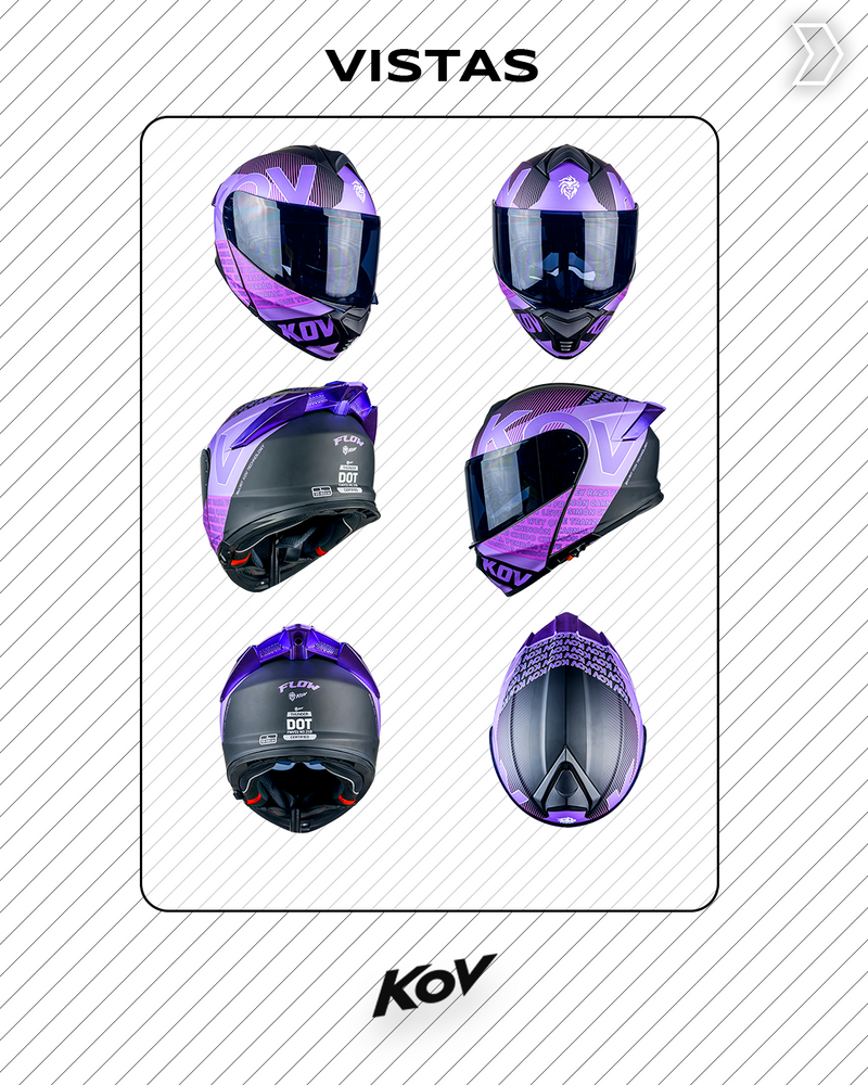 CASCO THUNDER FLOW MORADO