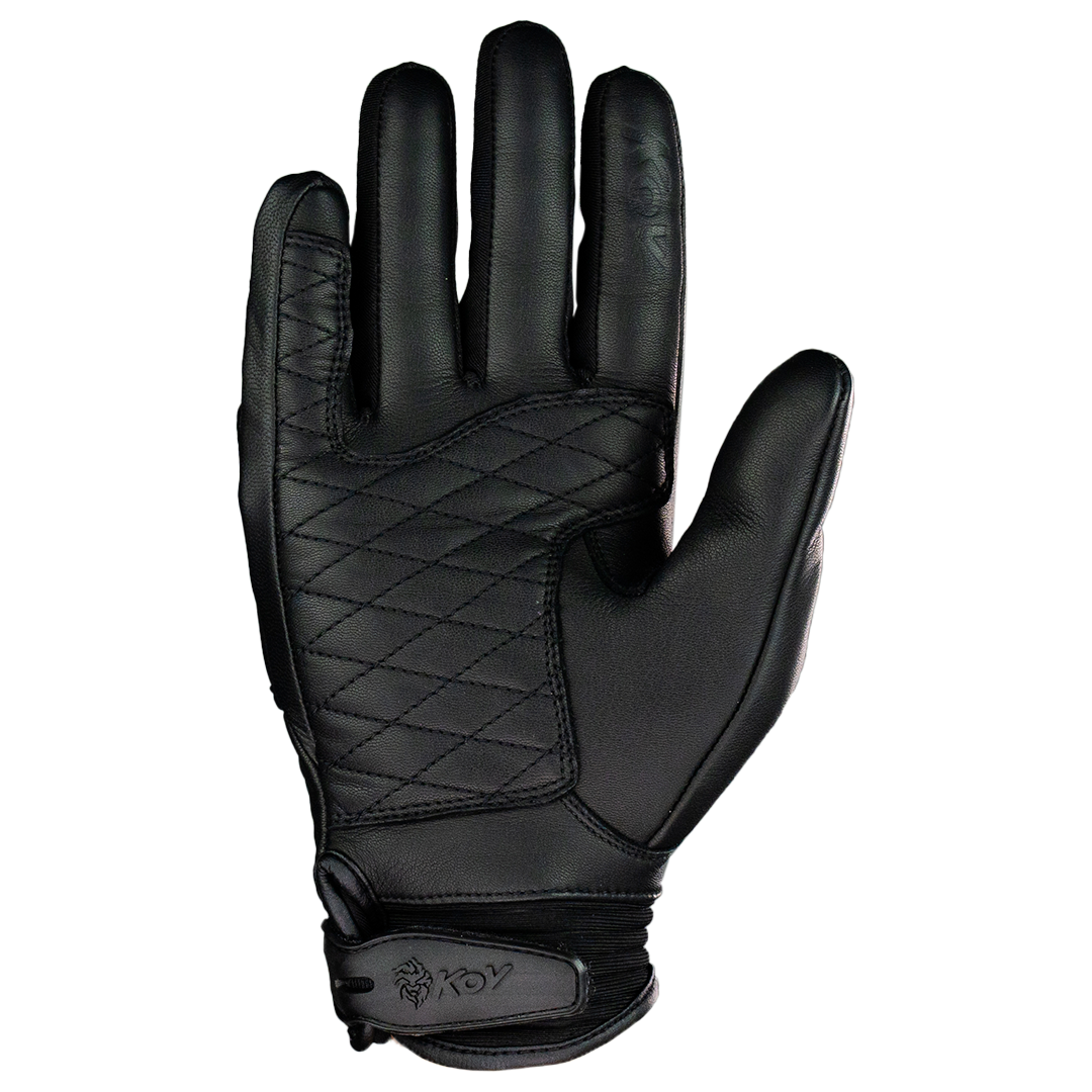 GUANTE KOV PIEL RACER NEGRO