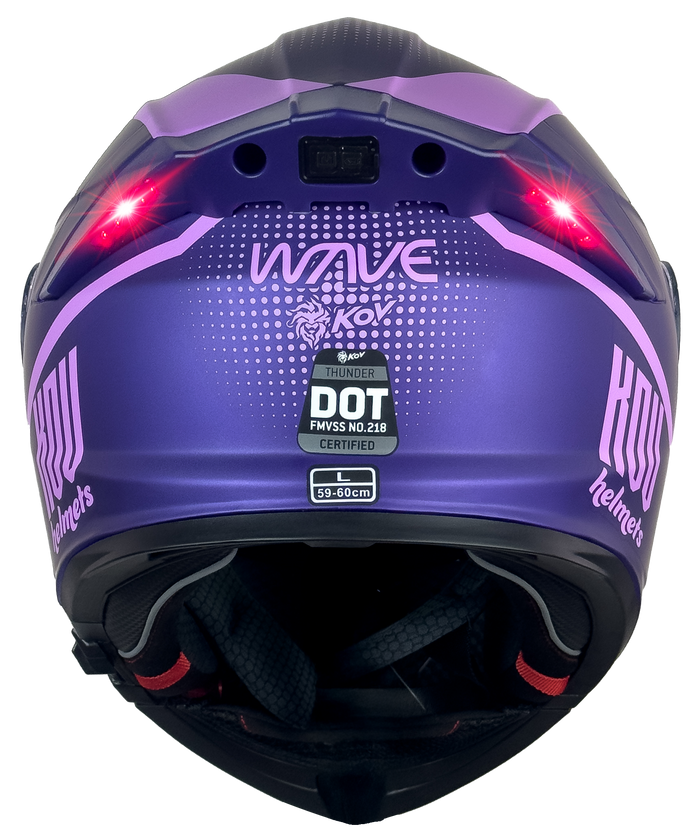 CASCO THUNDER WAVES MORADO