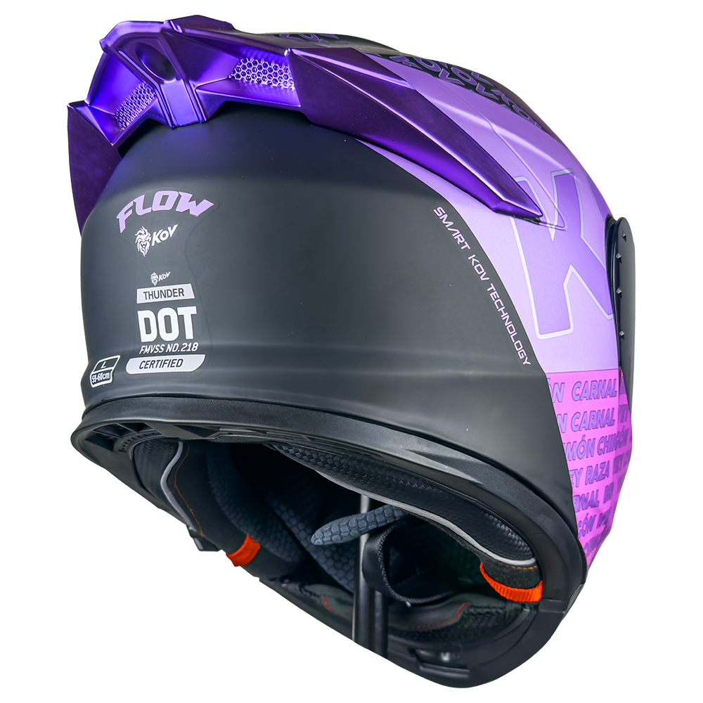 CASCO THUNDER FLOW MORADO