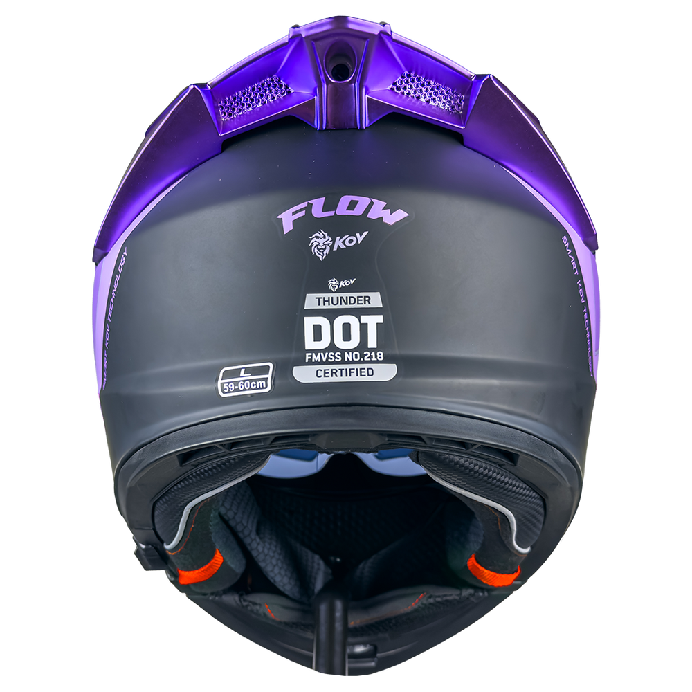 CASCO THUNDER FLOW MORADO