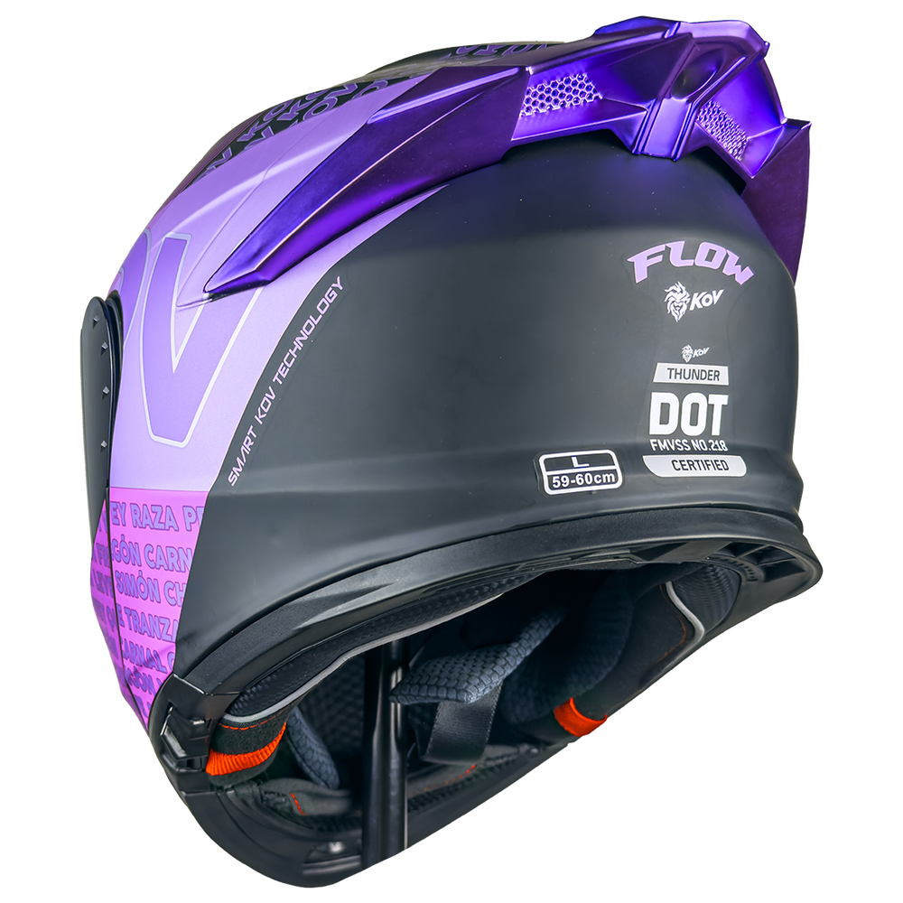 CASCO THUNDER FLOW MORADO