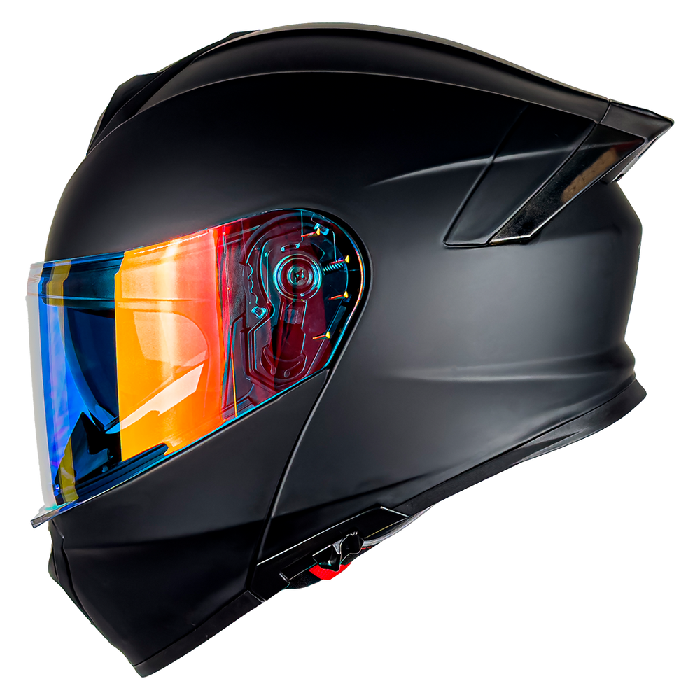 CASCO THUNDER NEGRO MATE (LUZ LED)