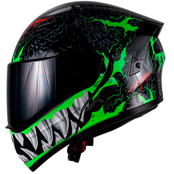 CASCO KOV TROLL FLUORESCENTE (LUZ LED)